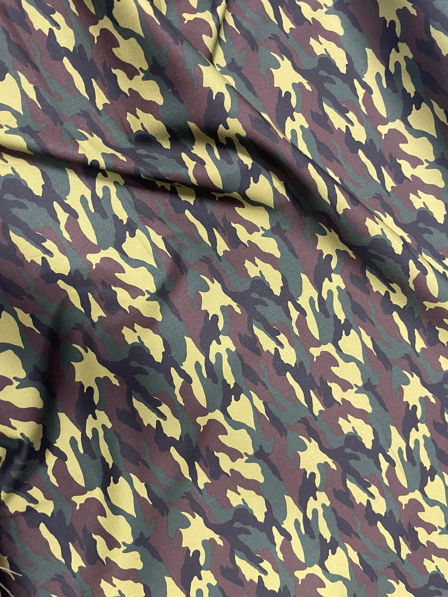 Camouflage Print - Cotton Poplin – The Carolyn Rose School of Sewing