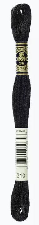 Metallic Black DMC Embroidery Thread 310 – The Carolyn Rose School of ...