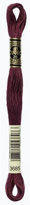 Metallic Bramble DMC Embroidery Thread 3685 – The Carolyn Rose School ...